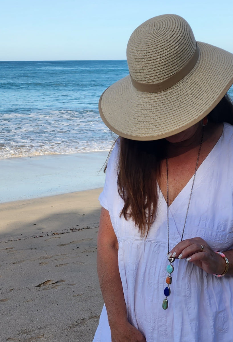 Multi-stone Lariat style Pendant – RelicSun Designs